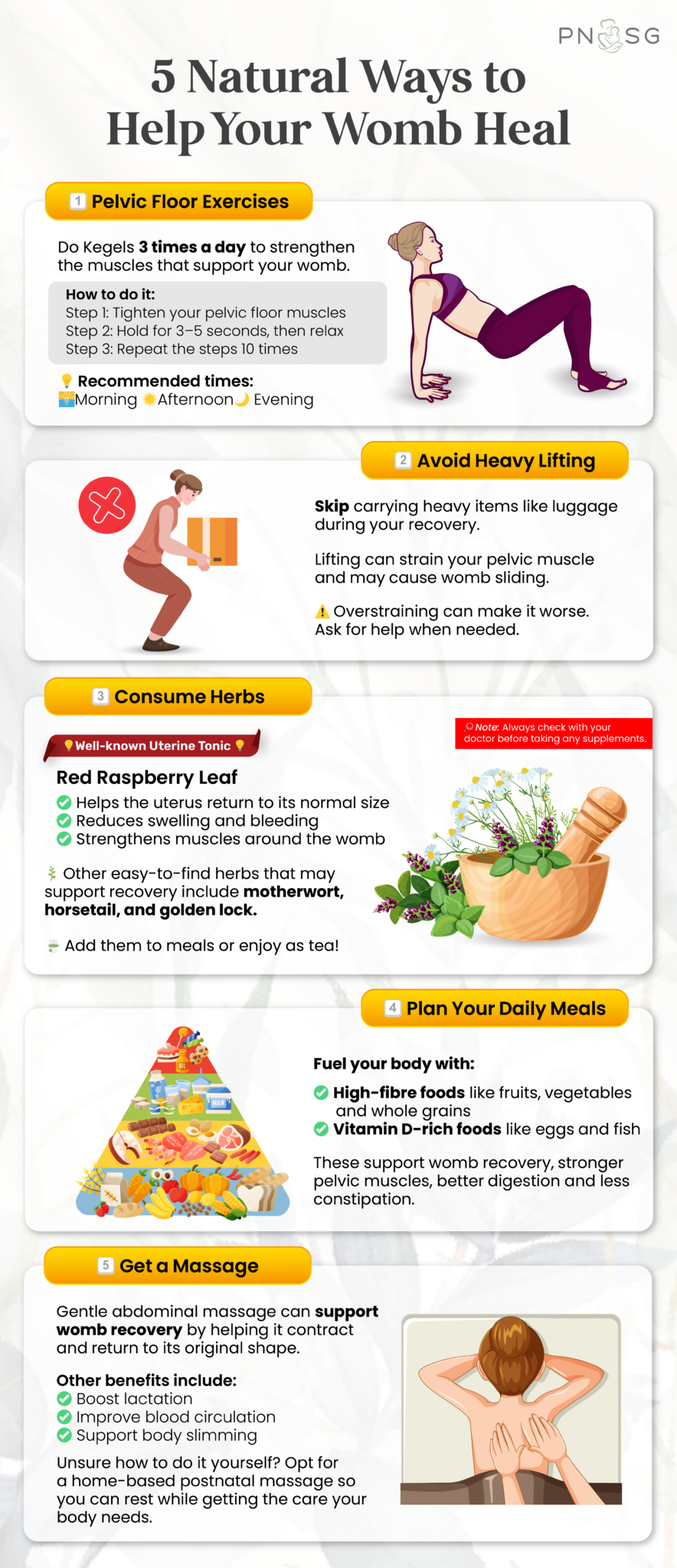 5 Ways to Get Your Womb Back in Place Naturally [Free Infographic]